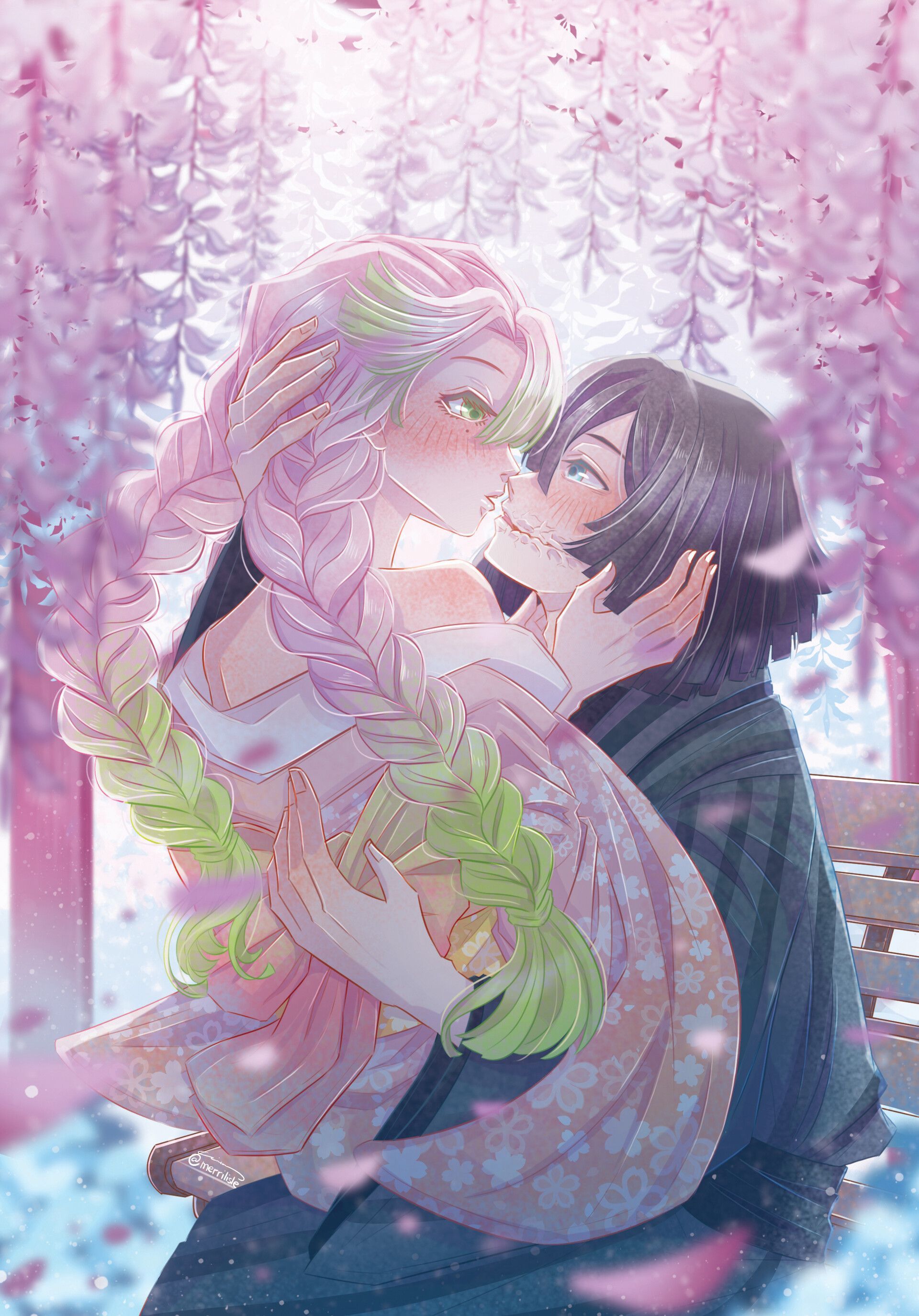 Obanai And Mitsuri Wallpapers Top Free Obanai And Mitsuri Backgrounds