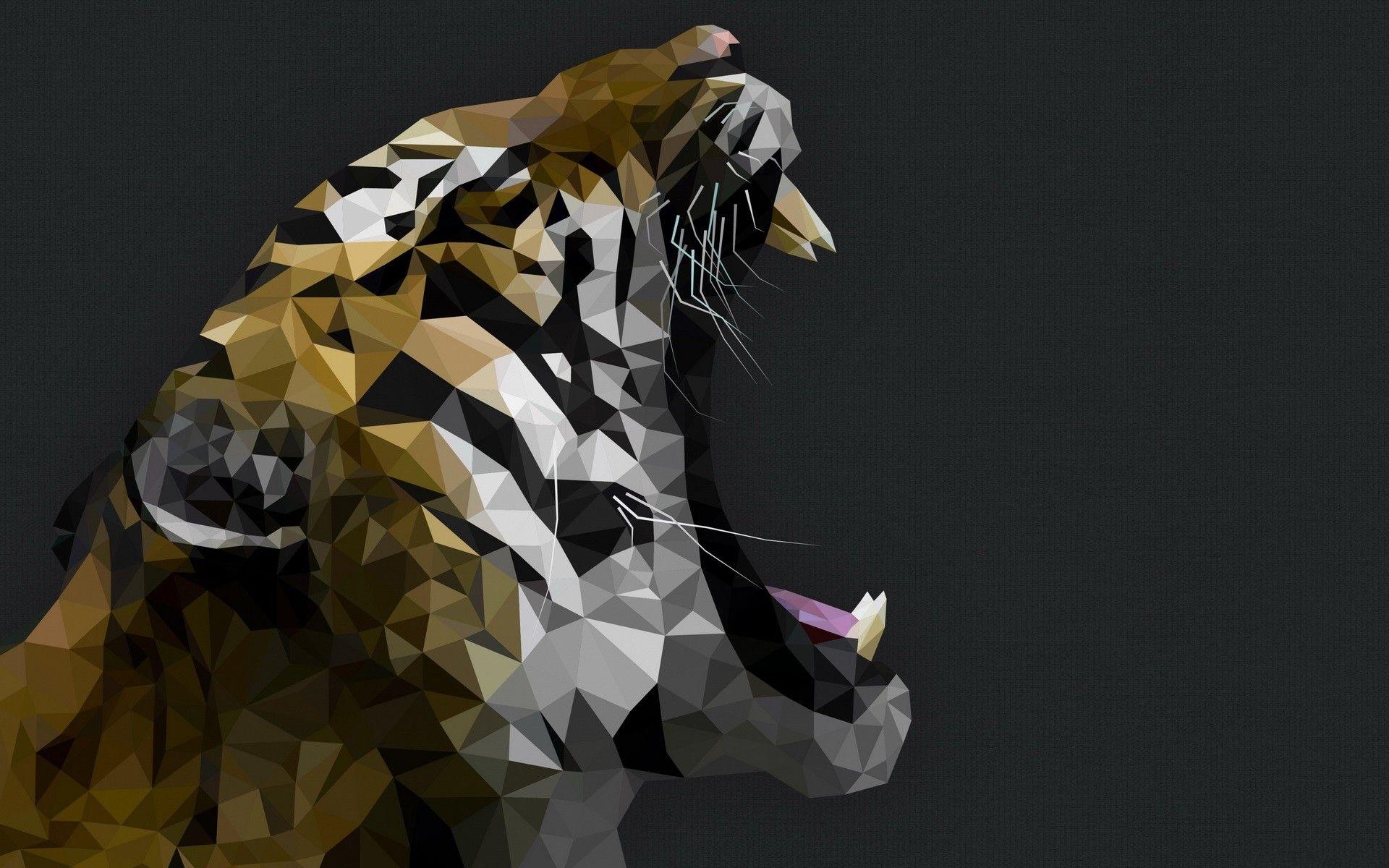 Geometric Tiger Wallpapers - Top Free Geometric Tiger Backgrounds ...