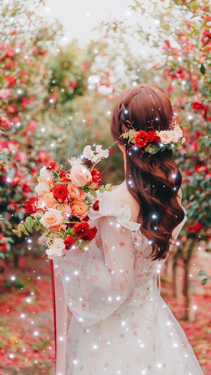 Girl With Flowers Wallpapers - Top Free Girl With Flowers Backgrounds ...