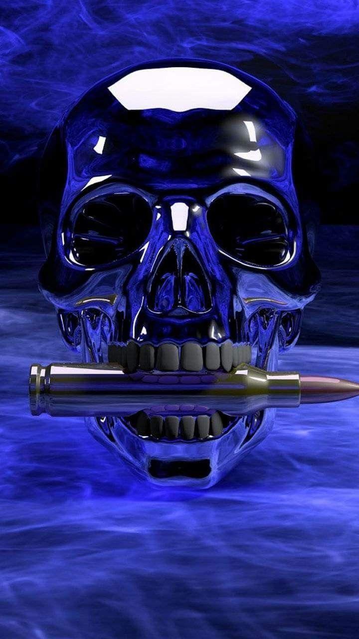 Blue Skull Wallpapers - Top Free Blue Skull Backgrounds - WallpaperAccess