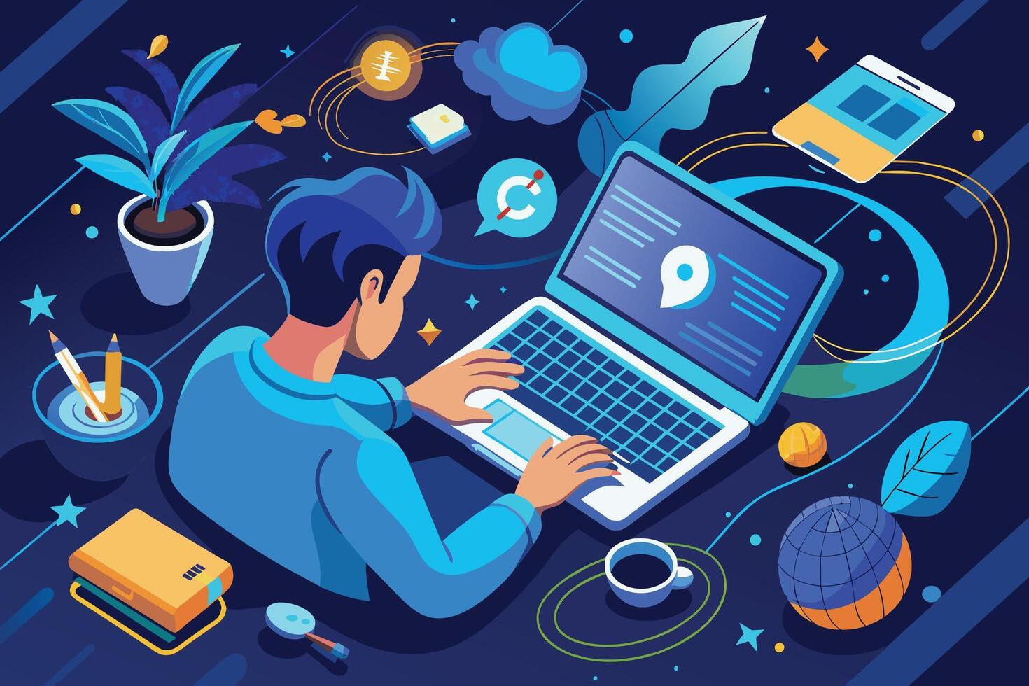 Man With Laptop Wallpapers - Top Free Man With Laptop Backgrounds ...