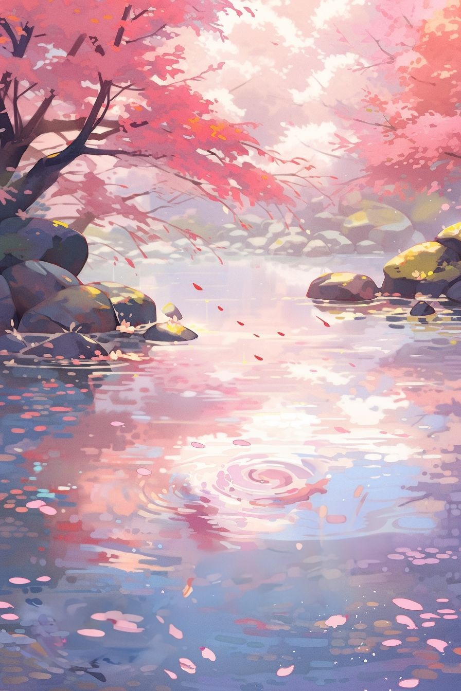 Sakura Painting Wallpapers - Top Free Sakura Painting Backgrounds ...