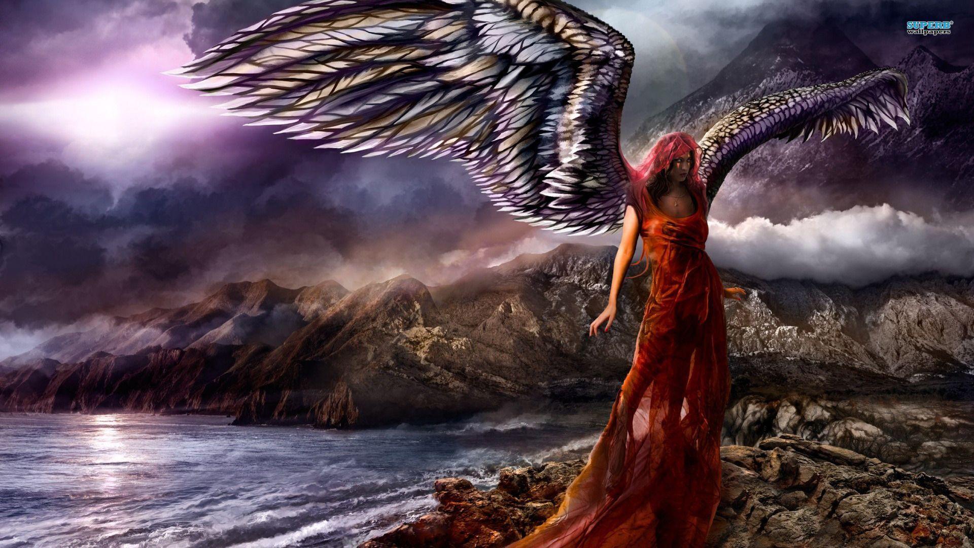 Black Angel Wallpapers - Top Free Black Angel Backgrounds - WallpaperAccess