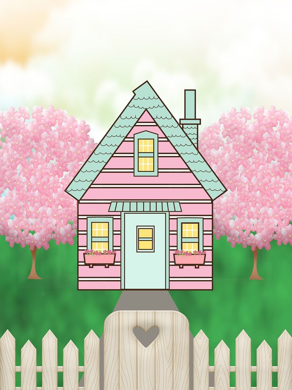 House Drawing Wallpapers - Top Free House Drawing Backgrounds ...