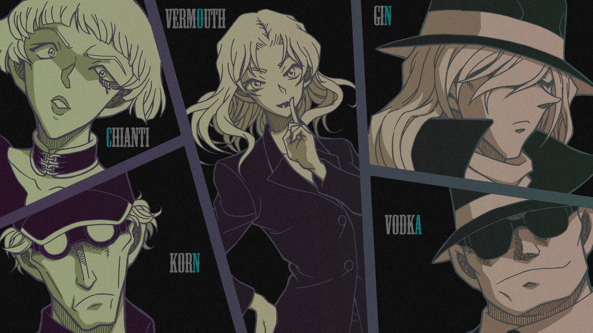 Detective Conan Black Organization Wallpapers - Top Free Detective ...