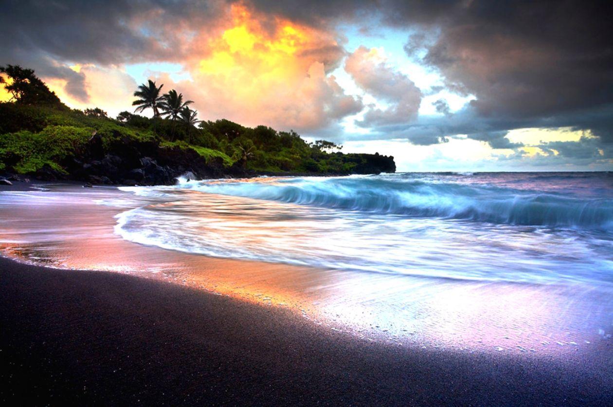 Sunset Hawaii Beach Desktop Wallpapers Top Free Sunset Hawaii Beach Desktop Backgrounds