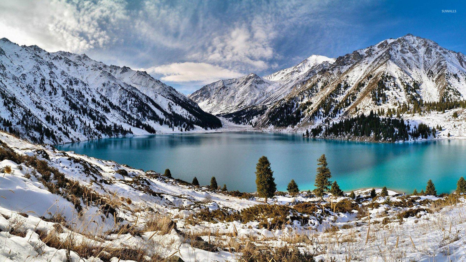 Snow Mountain Lake Wallpapers - Top Free Snow Mountain Lake Backgrounds ...
