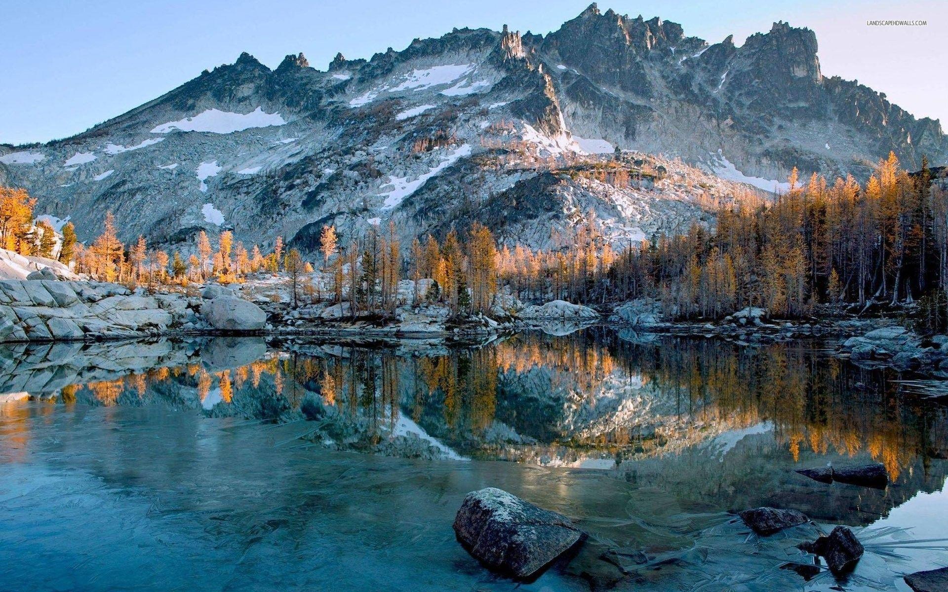 Snow Mountain Lake Wallpapers - Top Free Snow Mountain Lake Backgrounds ...