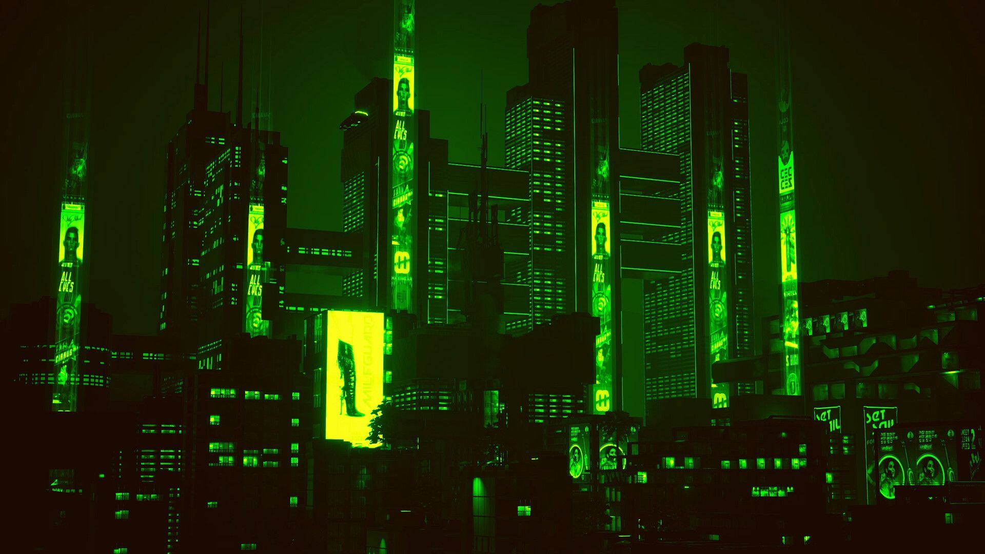 Cyberpunk Green Wallpapers - Top Free Cyberpunk Green Backgrounds ...