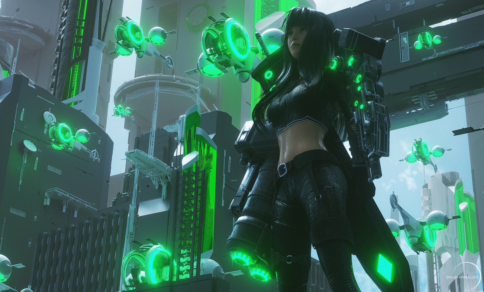 Cyberpunk Green Wallpapers - Top Free Cyberpunk Green Backgrounds ...