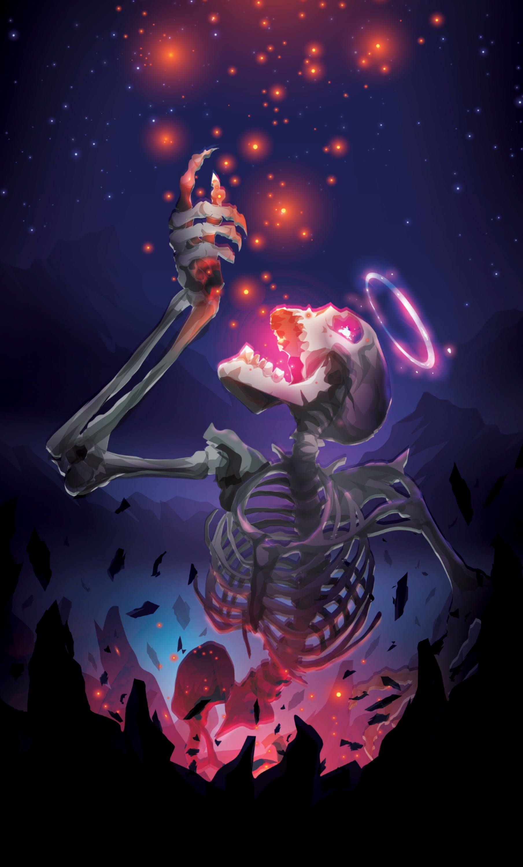 Purple Skeleton Wallpapers - Top Free Purple Skeleton Backgrounds ...