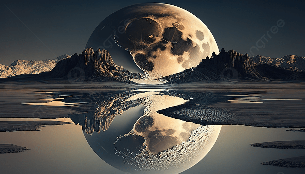 Moon Reflection Wallpapers - Top Free Moon Reflection Backgrounds ...