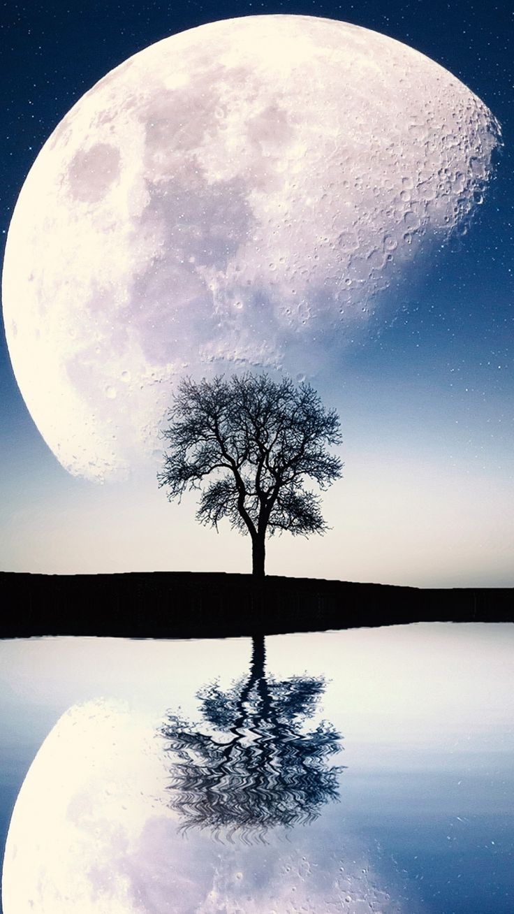 Moon Reflection Wallpapers - Top Free Moon Reflection Backgrounds ...