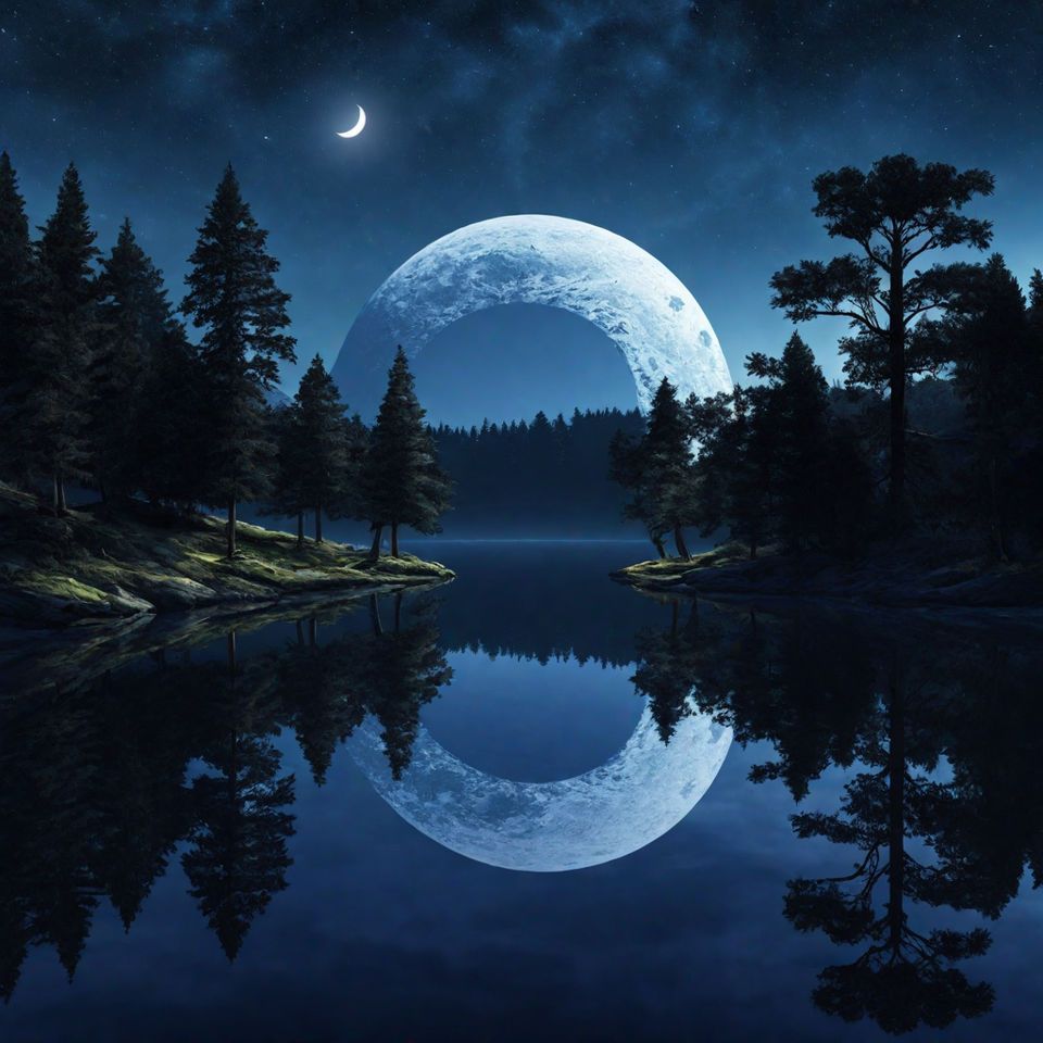 Moon Reflection Wallpapers - Top Free Moon Reflection Backgrounds ...