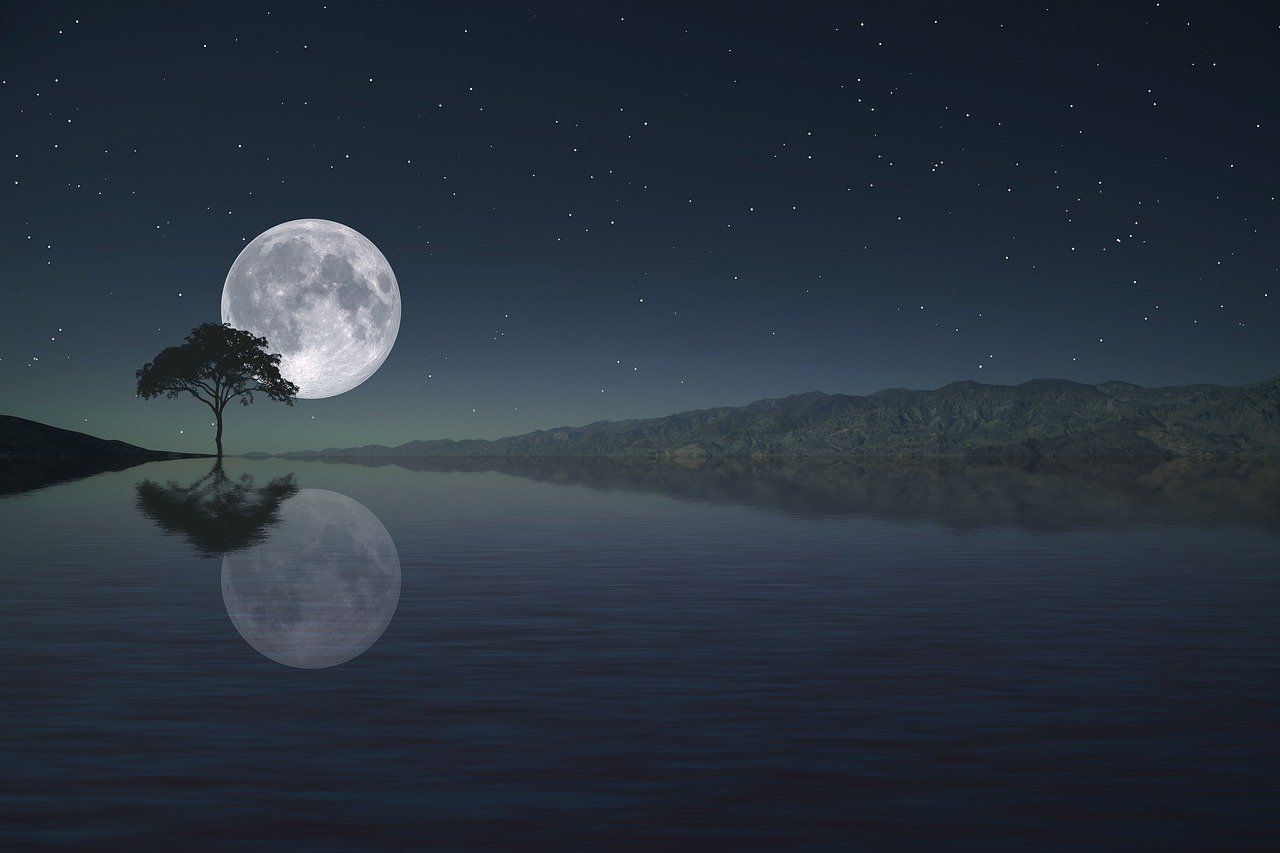 Moon Reflection Wallpapers - Top Free Moon Reflection Backgrounds ...