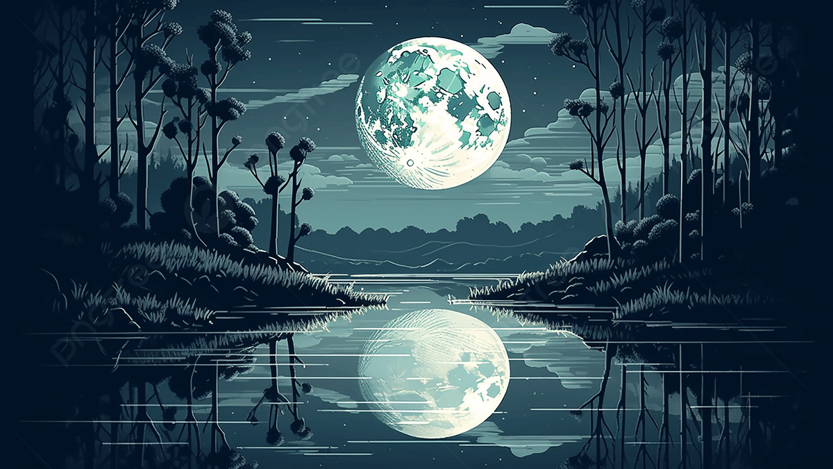 Moon Reflection Wallpapers - Top Free Moon Reflection Backgrounds ...