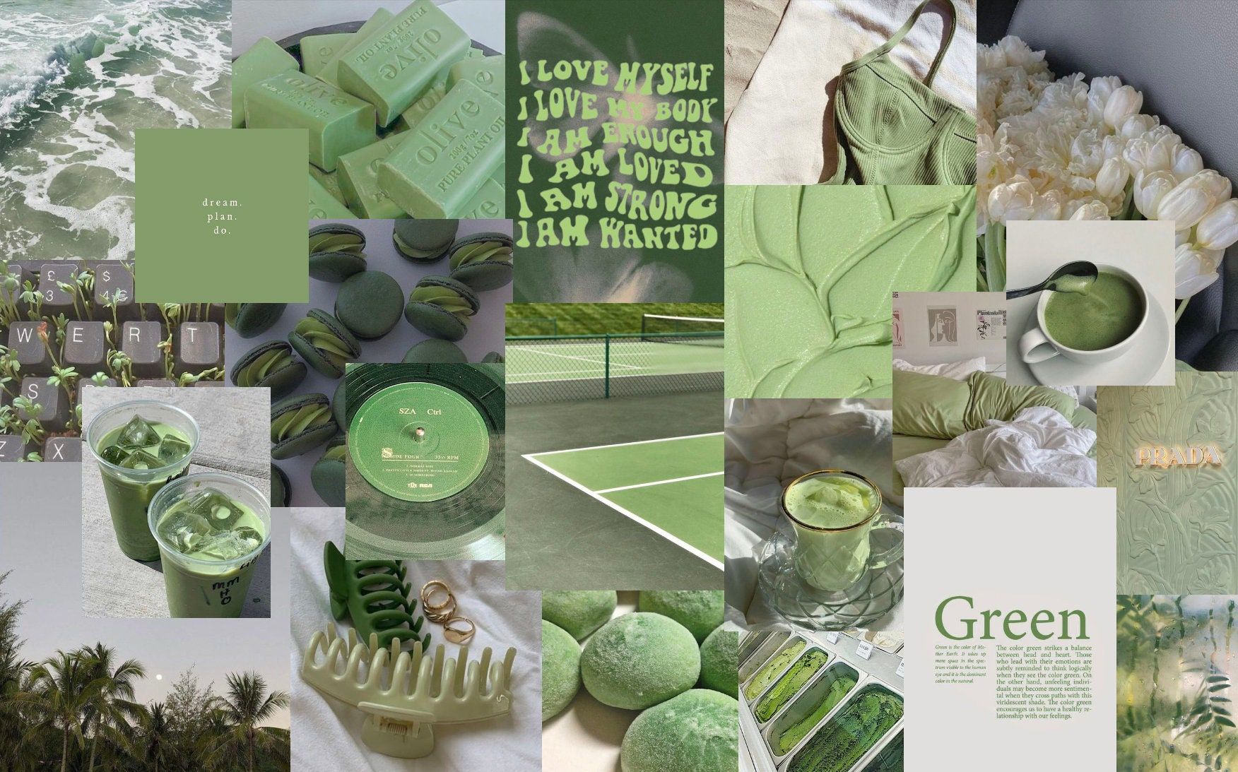 Green Collage Desktop Wallpapers - Top Free Green Collage Desktop ...