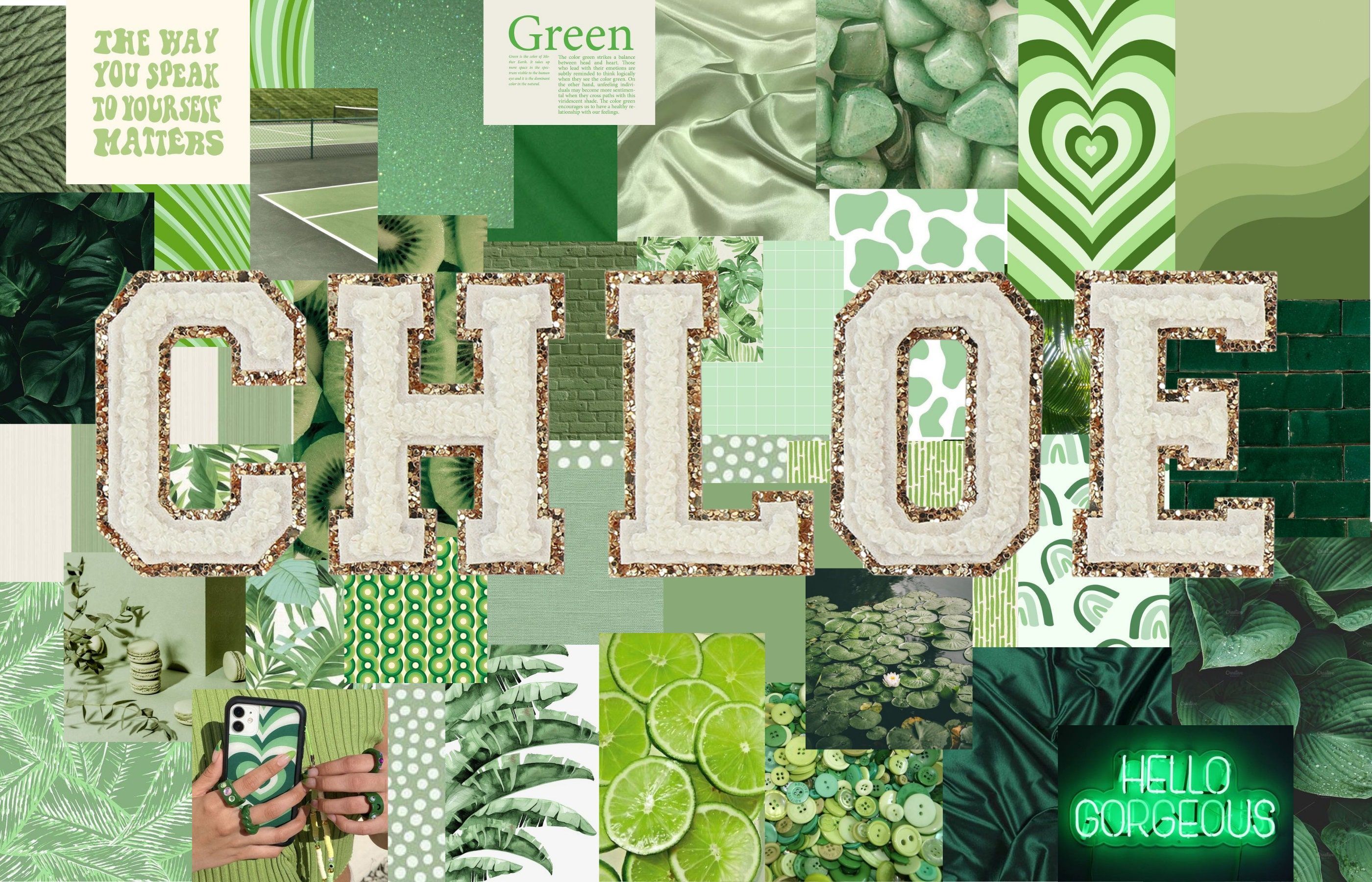 Green Collage Desktop Wallpapers - Top Free Green Collage Desktop ...