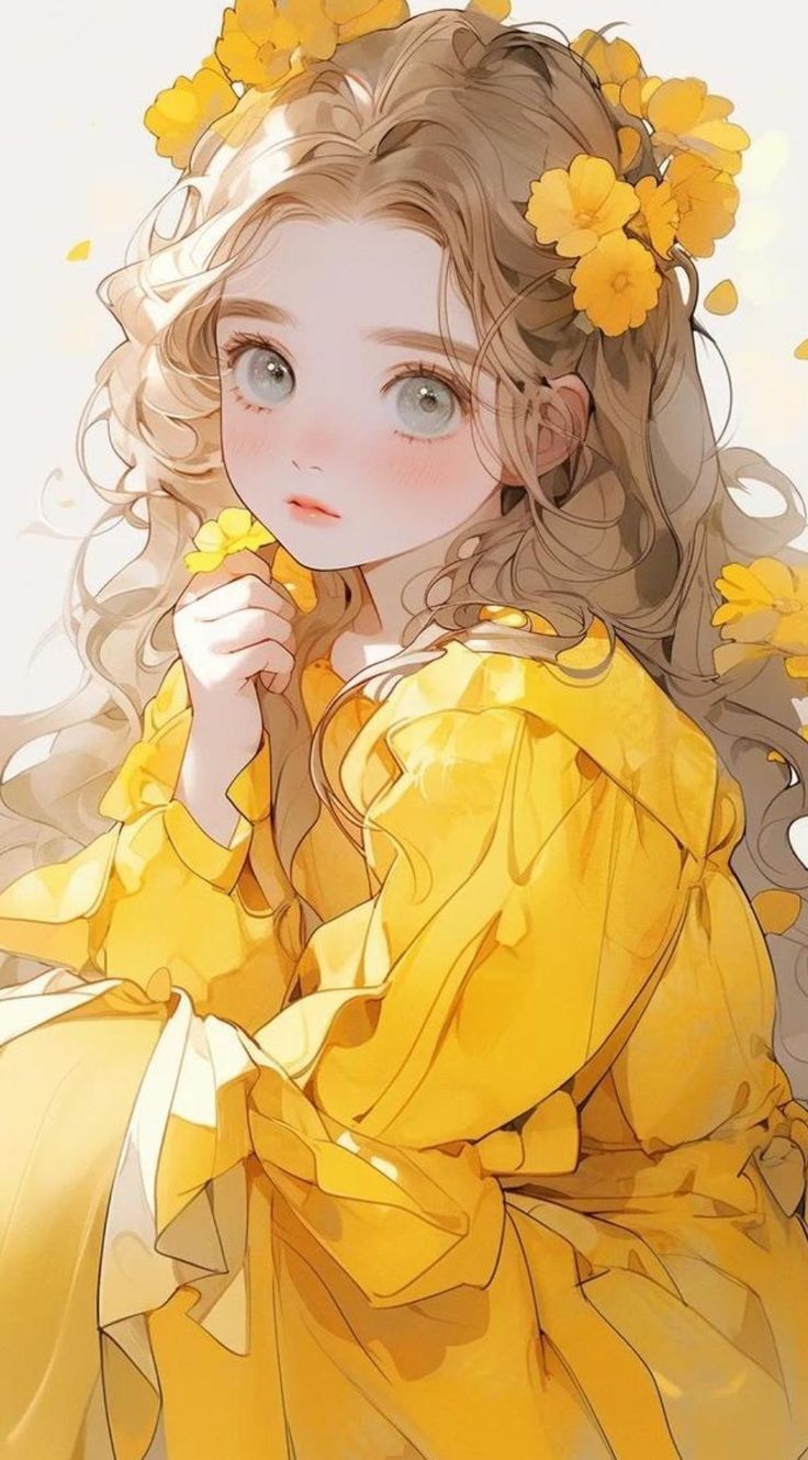 Yellow Anime Girl Wallpapers - Top Free Yellow Anime Girl Backgrounds ...