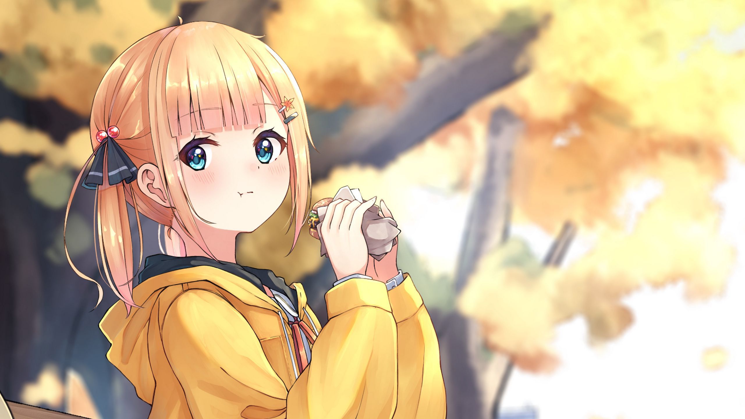 Yellow Anime Girl Wallpapers - Top Free Yellow Anime Girl Backgrounds ...