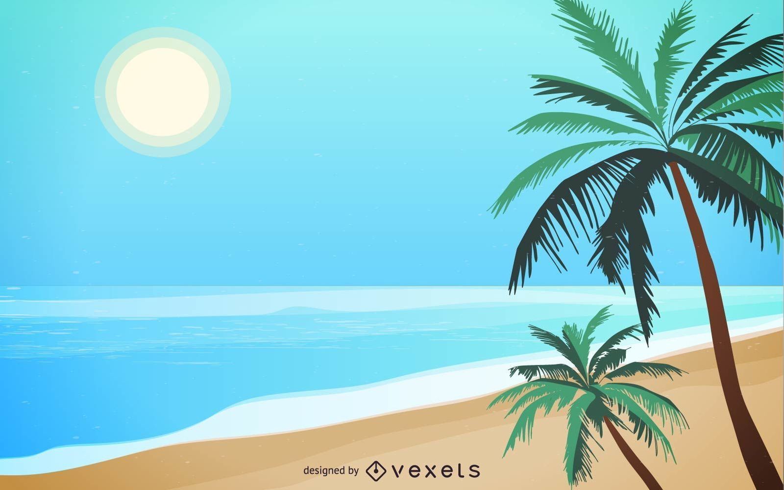 Vector Beach Wallpapers - Top Free Vector Beach Backgrounds ...