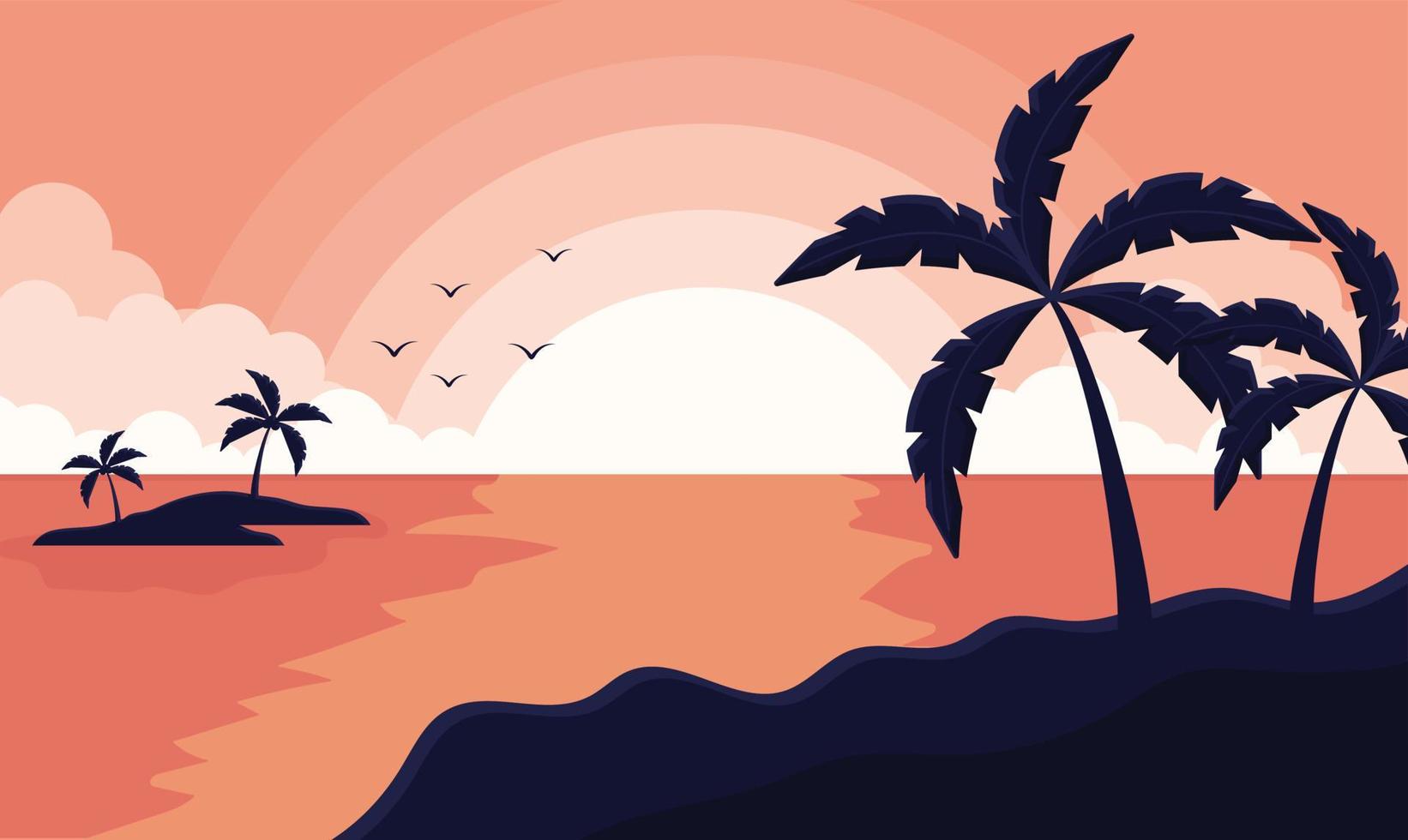 Vector Beach Wallpapers - Top Free Vector Beach Backgrounds ...