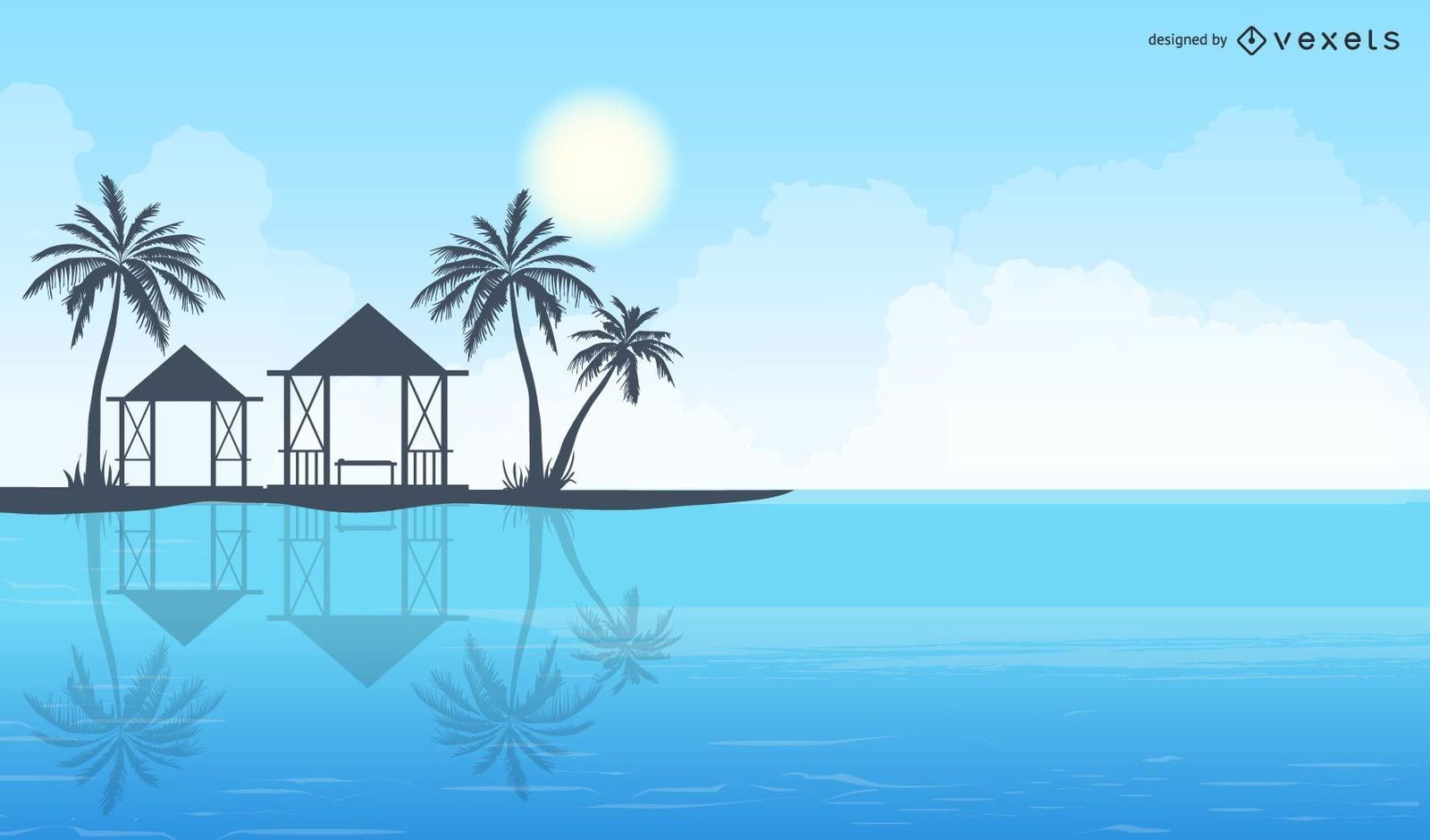 Vector Beach Wallpapers - Top Free Vector Beach Backgrounds - WallpaperAccess