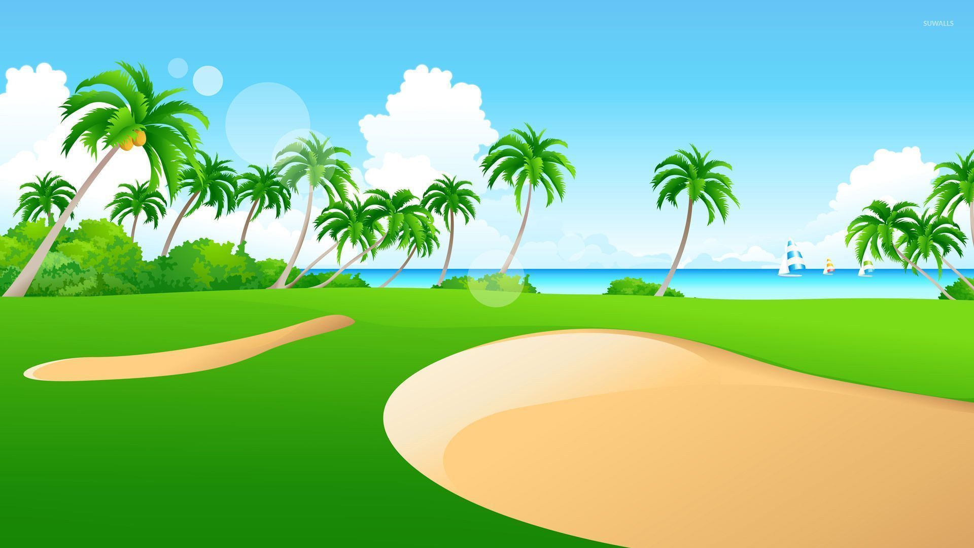 Vector Beach Wallpapers - Top Free Vector Beach Backgrounds - WallpaperAccess