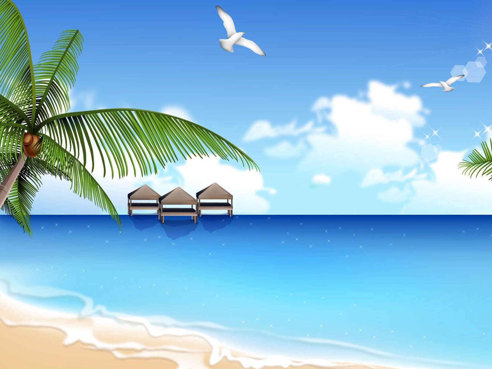 Vector Beach Wallpapers - Top Free Vector Beach Backgrounds - WallpaperAccess