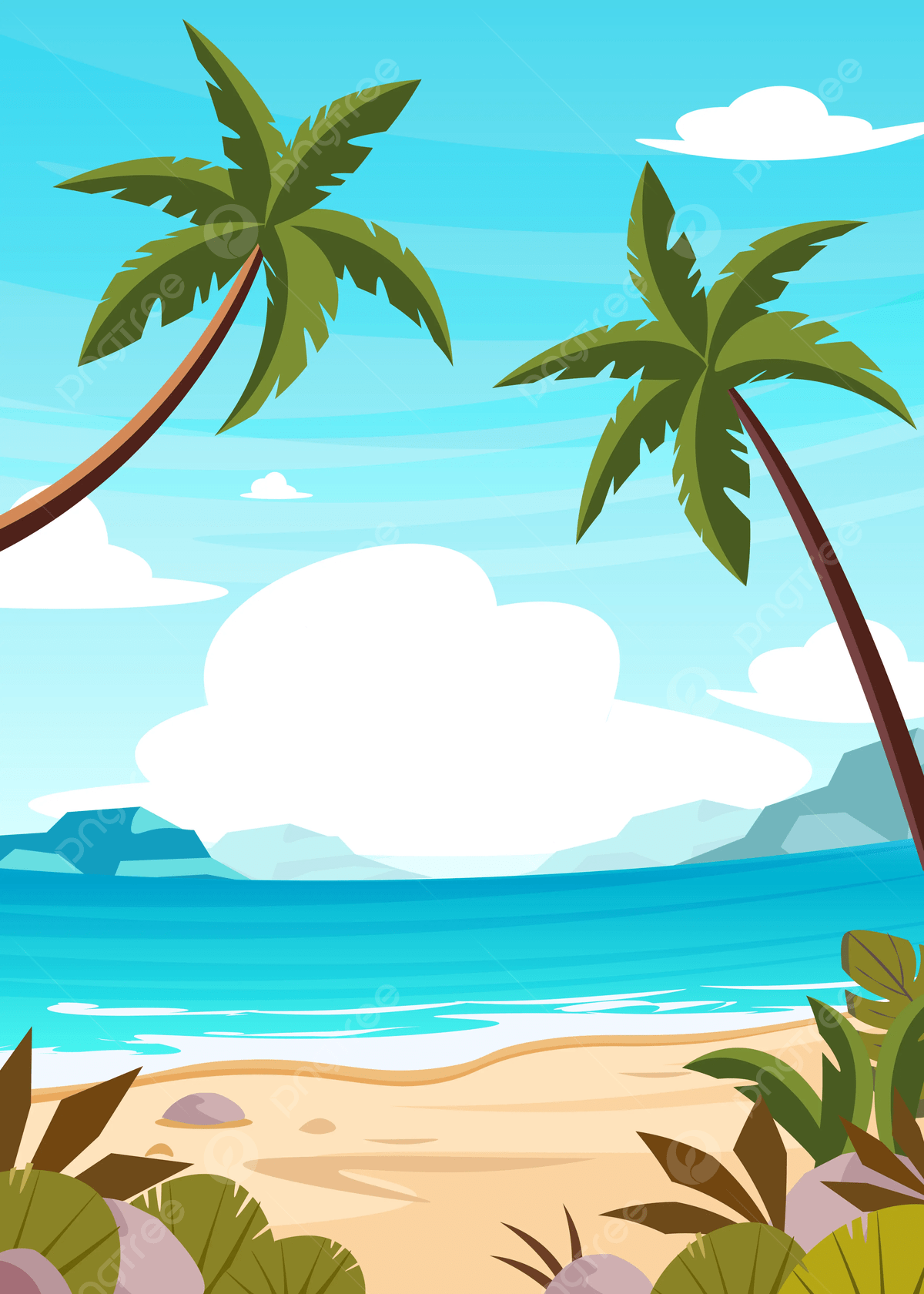 Vector Beach Wallpapers - Top Free Vector Beach Backgrounds ...