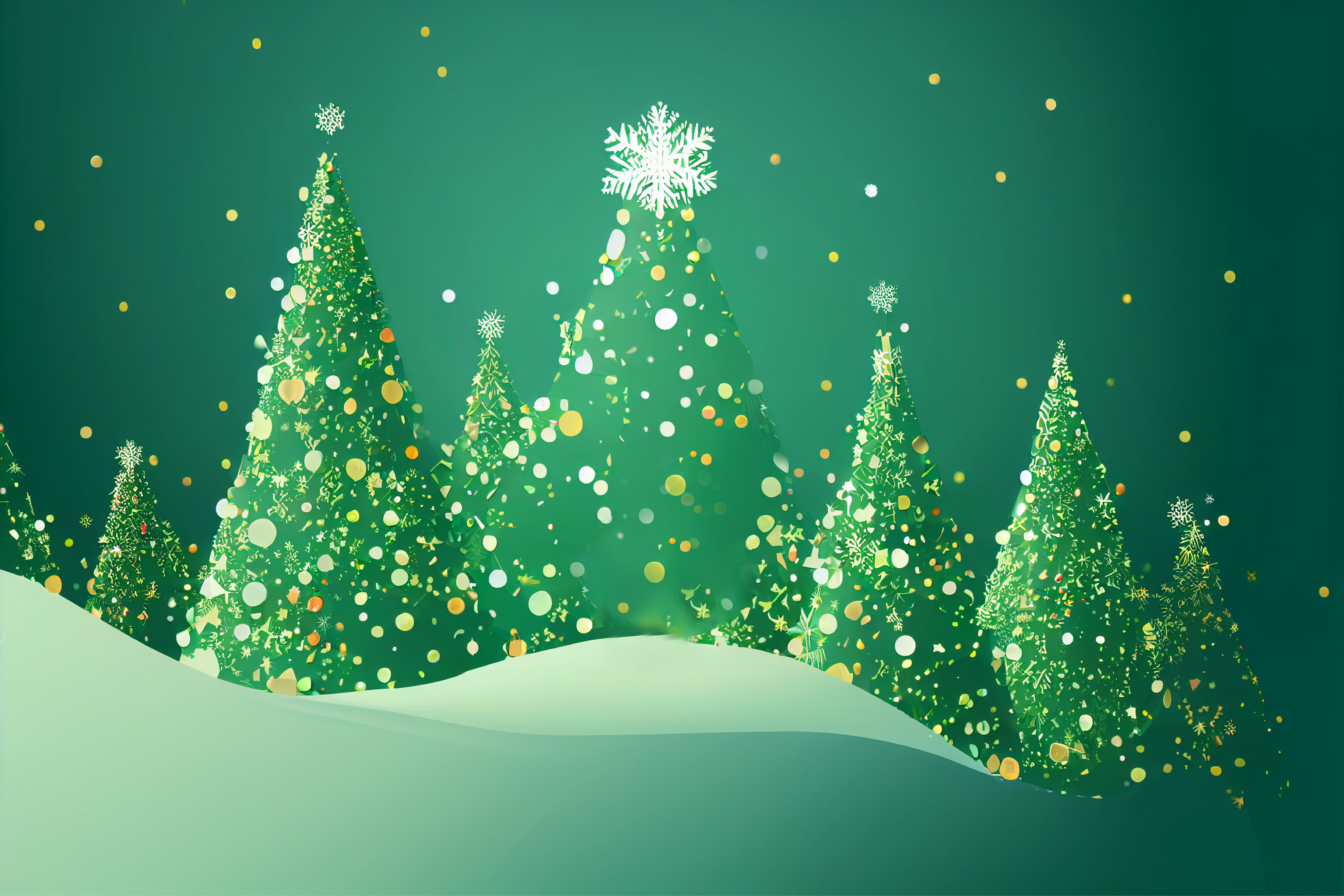 Green Christmas Tree Wallpapers - Top Free Green Christmas Tree ...