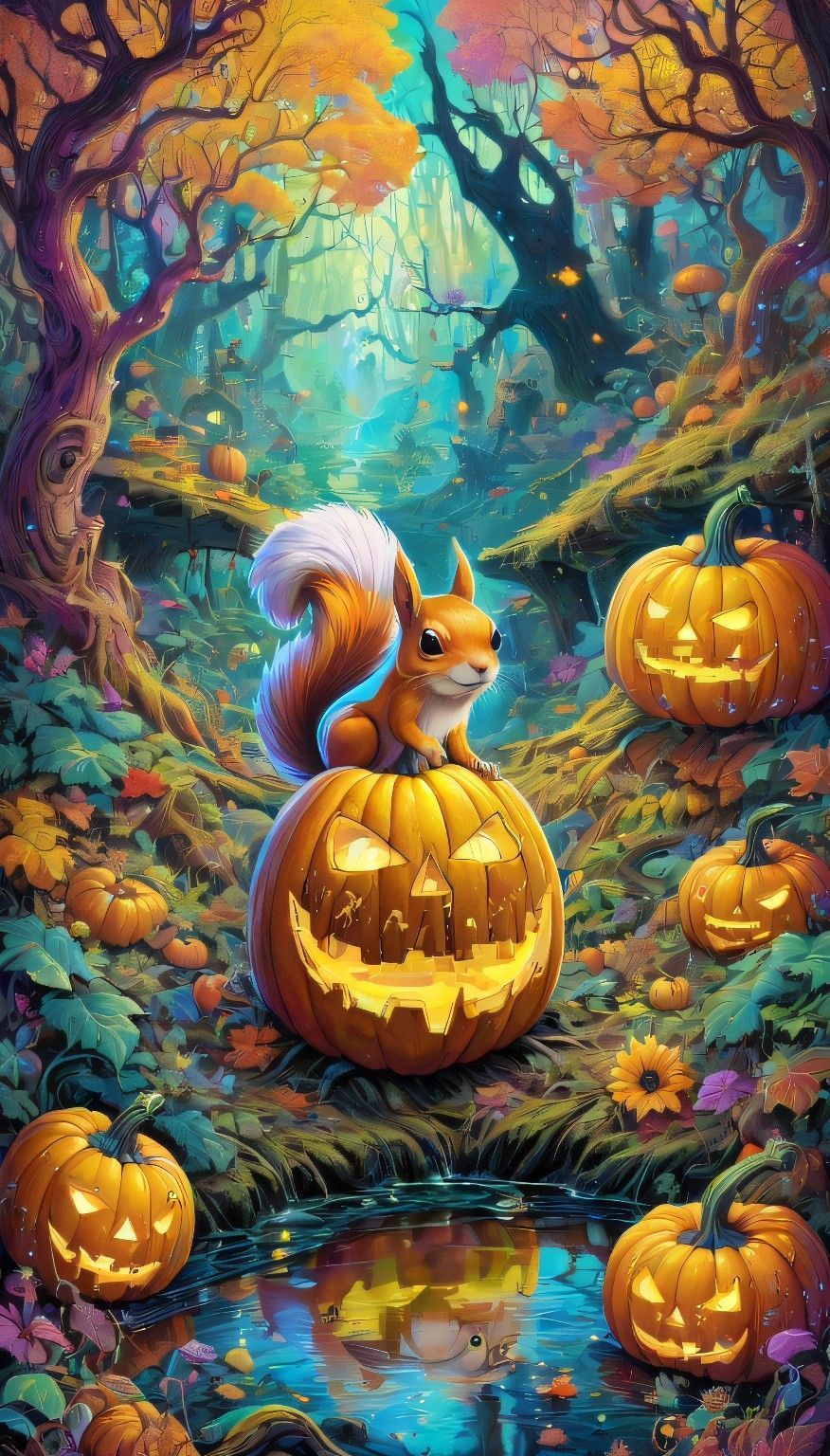 Squirrel Halloween Wallpapers - Top Free Squirrel Halloween Backgrounds ...