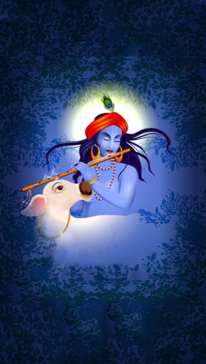 Krishna With Flute Wallpapers - Top Free Krishna With Flute Backgrounds ...
