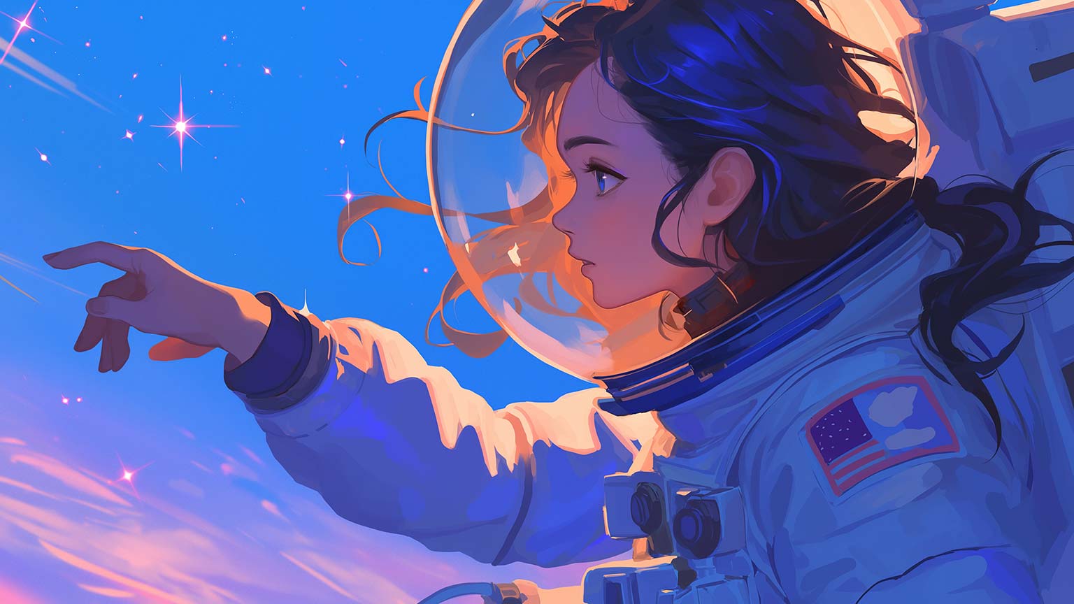 Girl In Space Wallpapers - Top Free Girl In Space Backgrounds ...