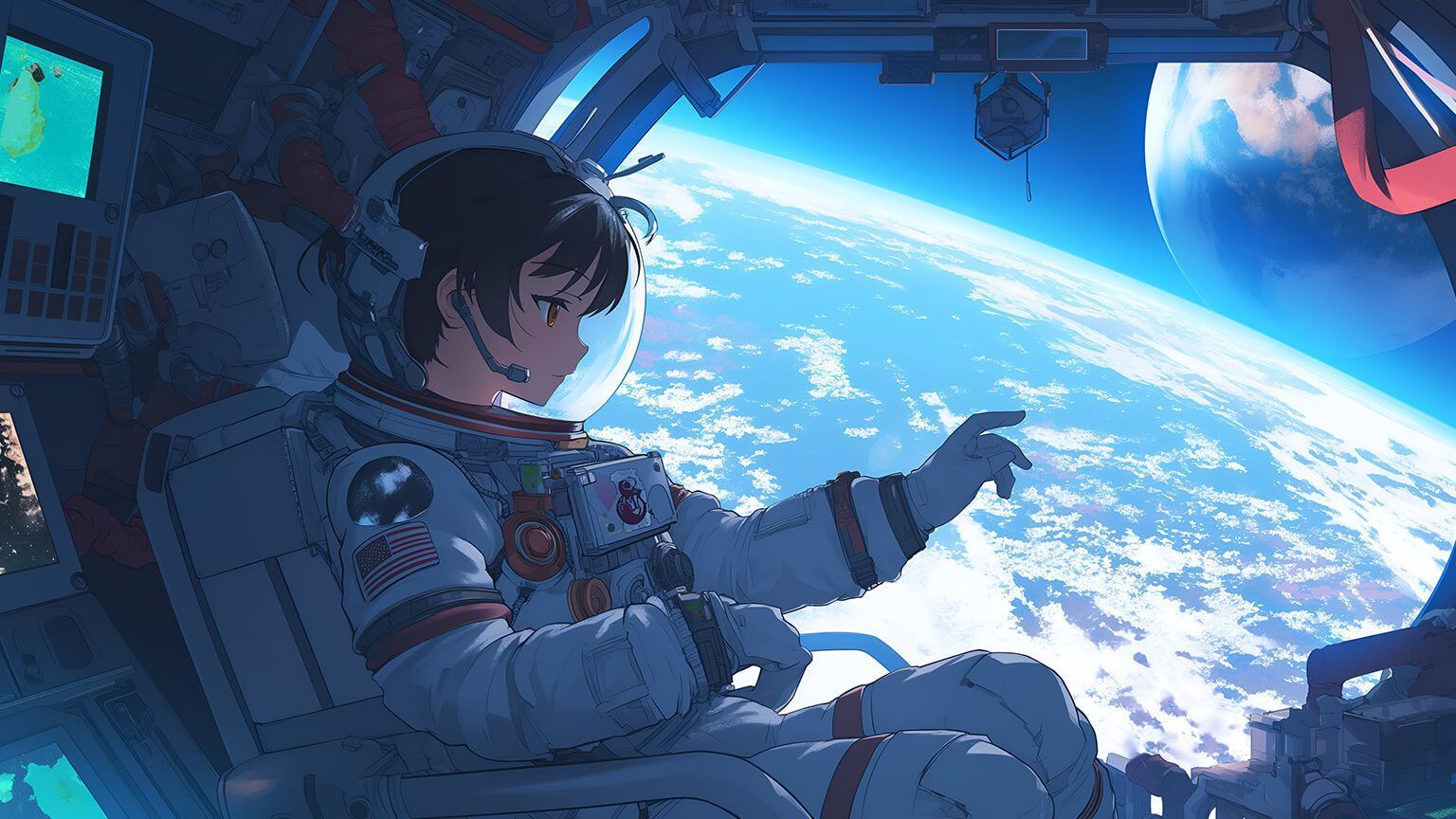 Girl In Space Wallpapers - Top Free Girl In Space Backgrounds ...