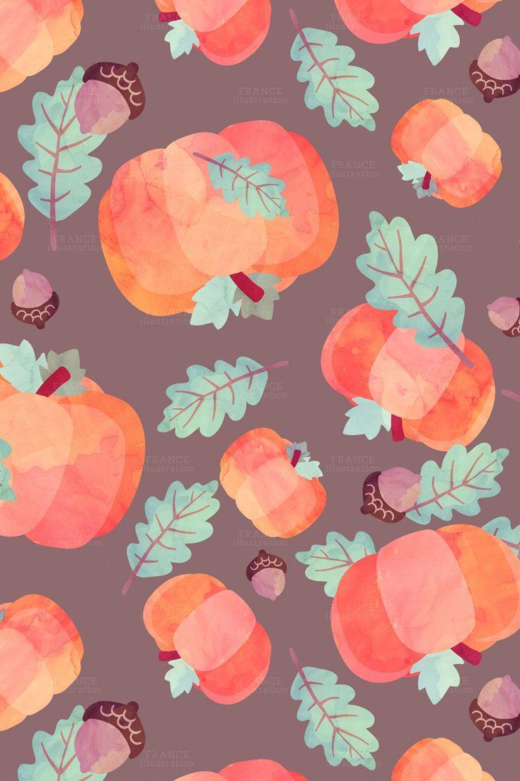 Watercolor Pumpkin Wallpapers - Top Free Watercolor Pumpkin Backgrounds ...