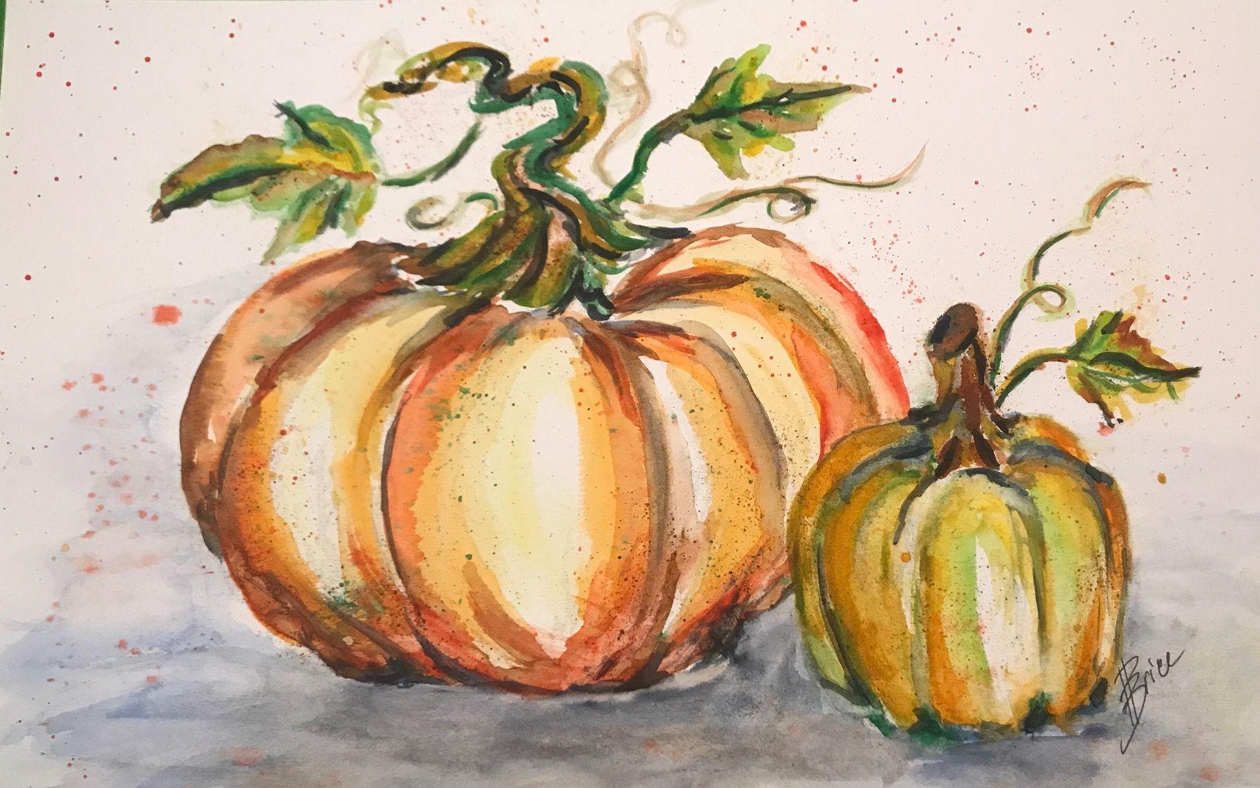 Watercolor Pumpkin Wallpapers - Top Free Watercolor Pumpkin Backgrounds ...
