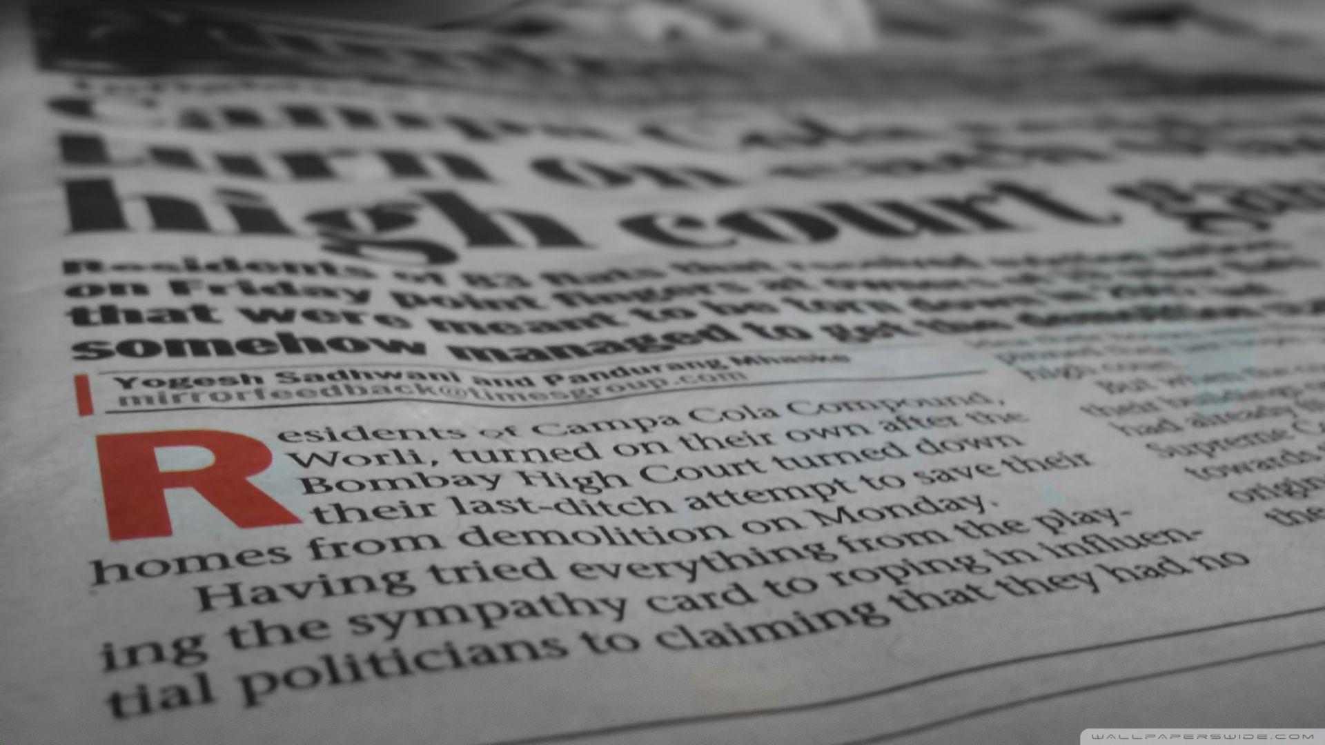 Newspaper Wallpapers - Top Free Newspaper Backgrounds - WallpaperAccess