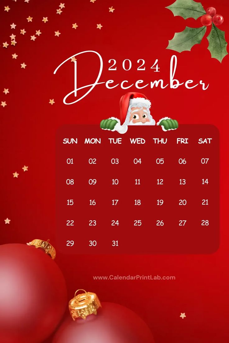 Christmas Calendar 2024 Wallpapers - Top Free Christmas Calendar 2024 ...