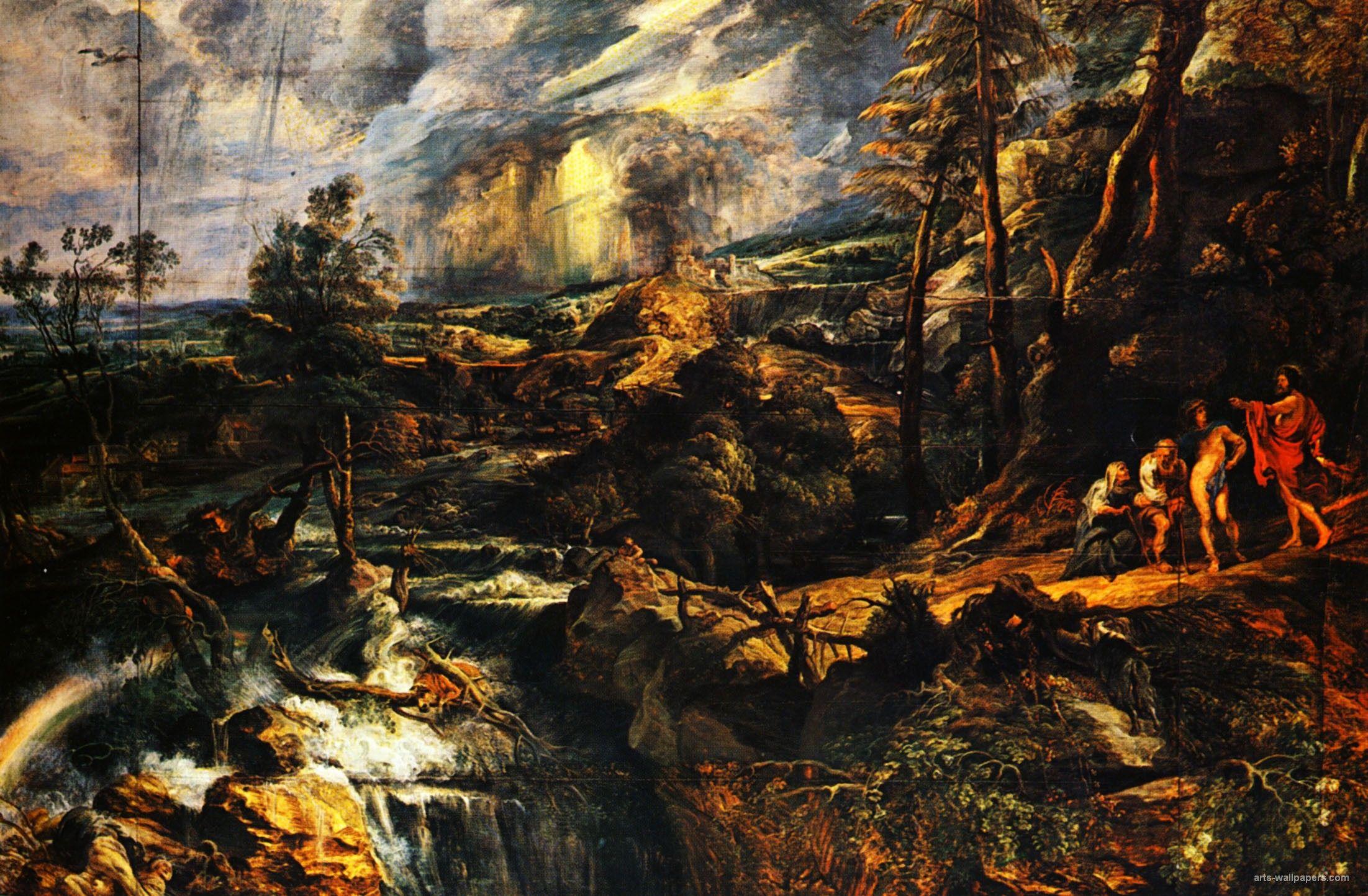 French Baroque Wallpaper