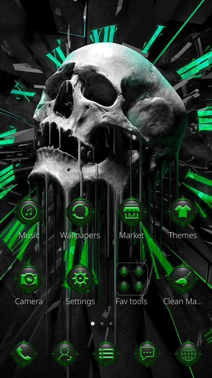 Green Skull Wallpapers - Top Free Green Skull Backgrounds - WallpaperAccess