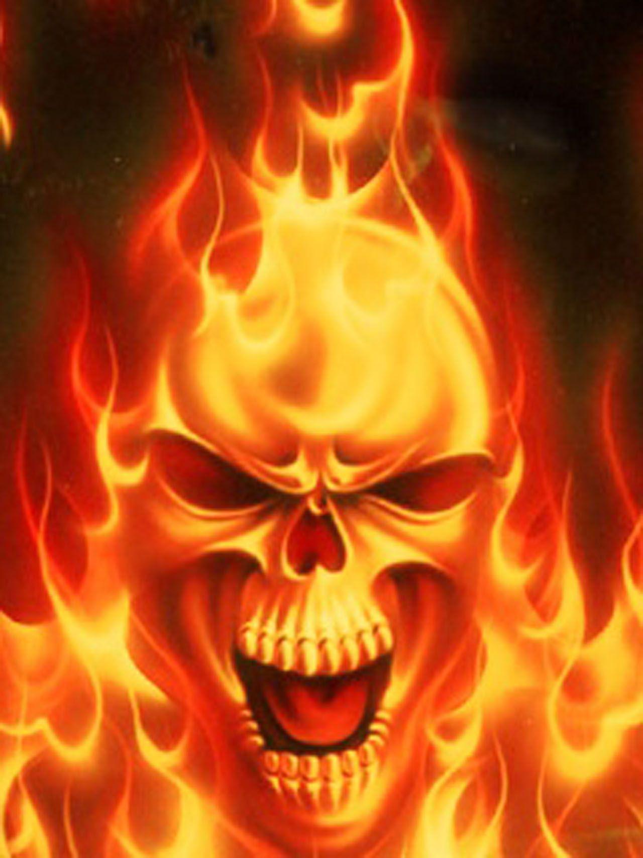 Fire Skull Wallpapers - Top Free Fire Skull Backgrounds - WallpaperAccess