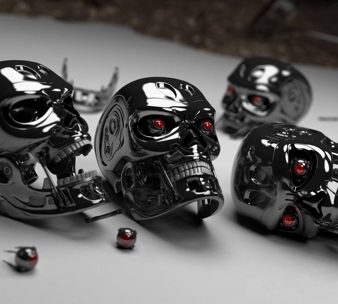 Terminator Skull Wallpapers - Top Free Terminator Skull Backgrounds ...