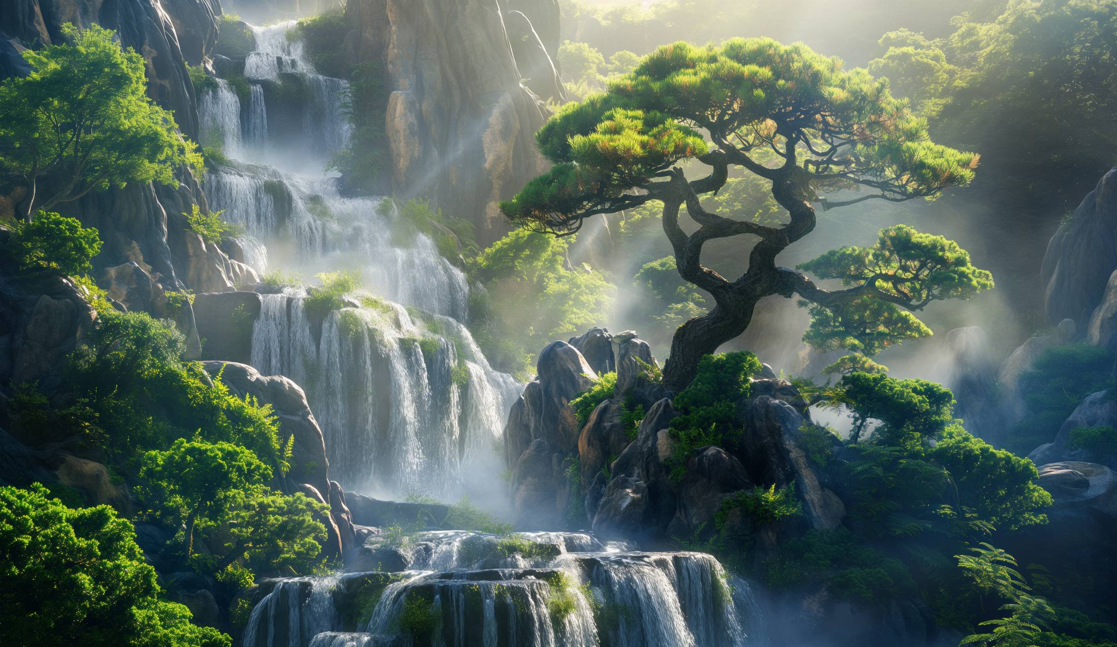 Fantasy Waterfall Wallpapers - Top Free Fantasy Waterfall Backgrounds ...
