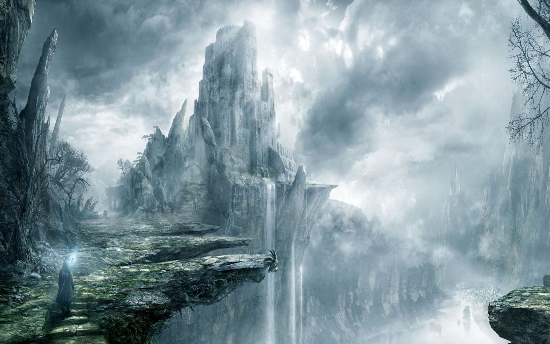 Fantasy Waterfall Wallpapers - Top Free Fantasy Waterfall Backgrounds ...