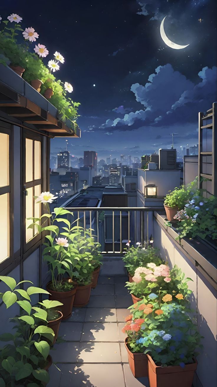 Night Balcony Wallpapers - Top Free Night Balcony Backgrounds ...