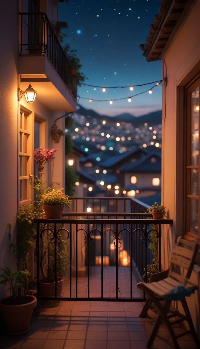Night Balcony Wallpapers - Top Free Night Balcony Backgrounds ...