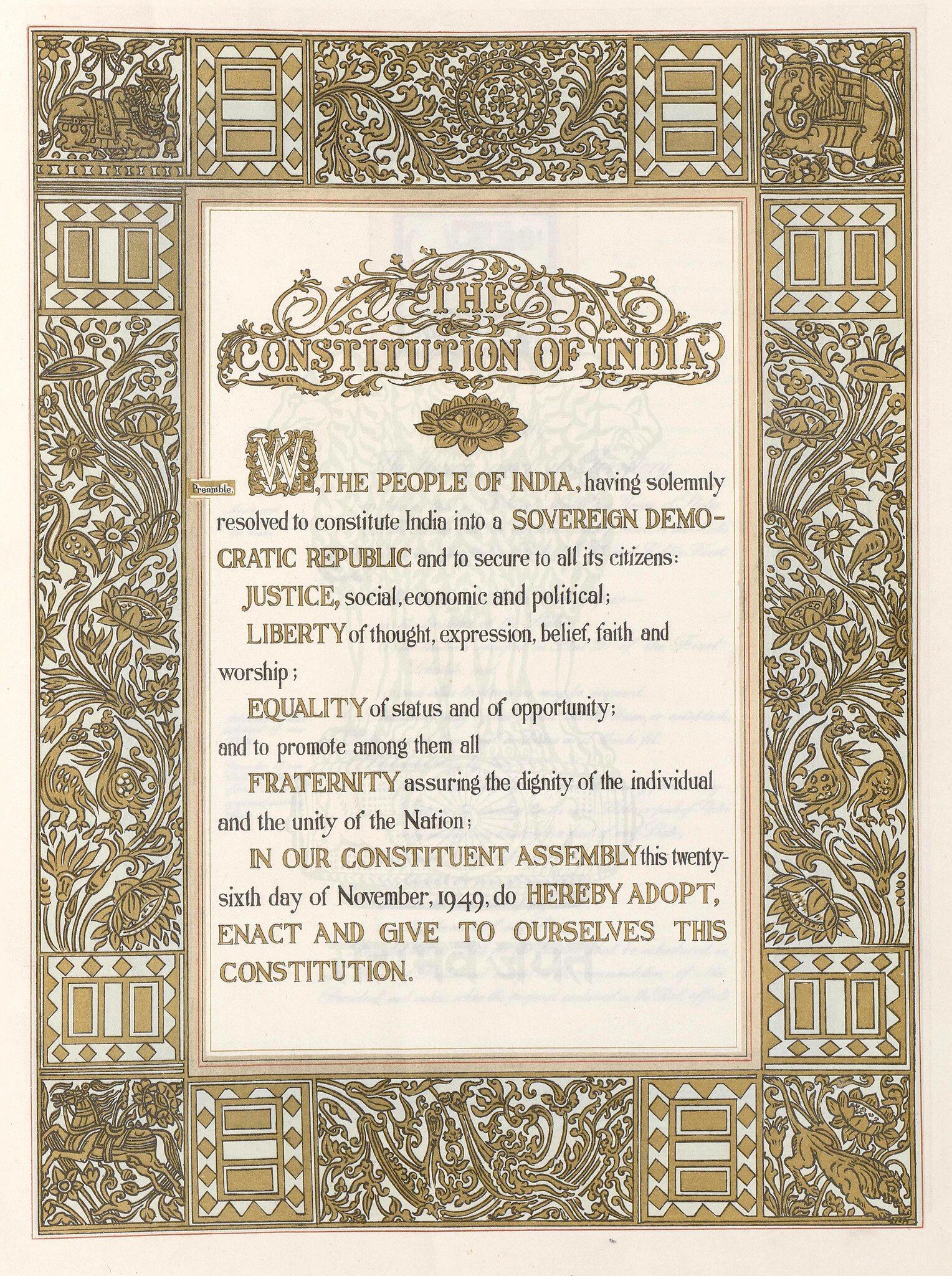Preamble of Indian Constitution Wallpapers - Top Free Preamble of ...
