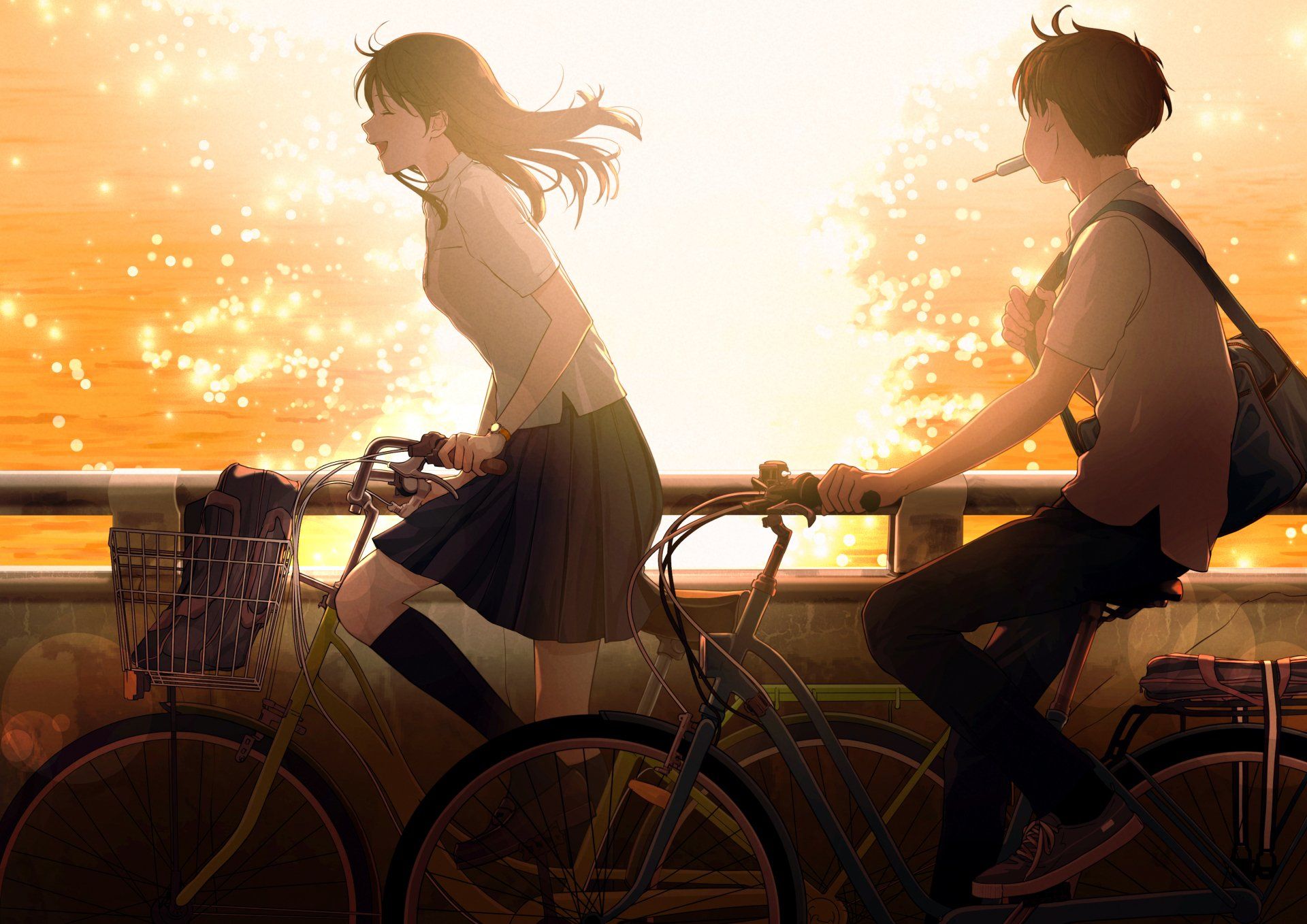 Anime Bicycle Wallpapers - Top Free Anime Bicycle Backgrounds ...