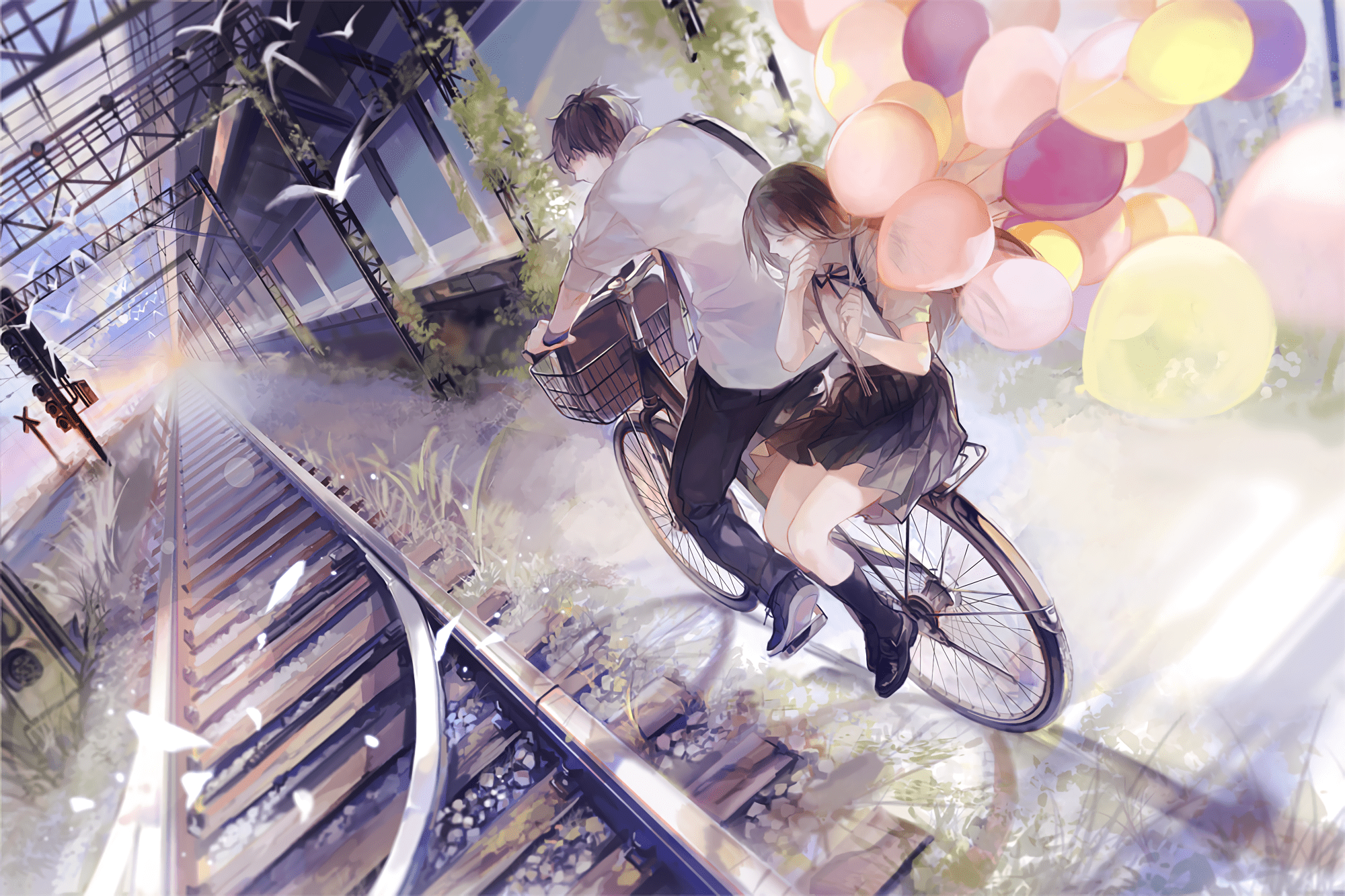 Anime Bicycle Wallpapers - Top Free Anime Bicycle Backgrounds ...